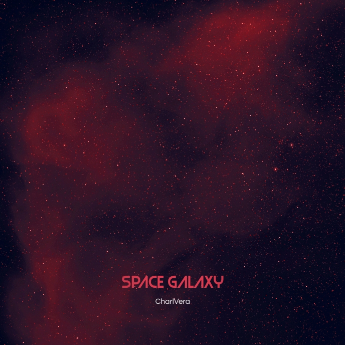 Space Cosmos Galaxy Stars CD Cover Music Template | PosterMyWall