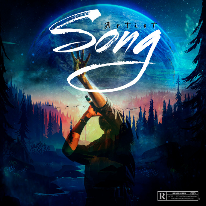 Space Cover Album music art trap mixtape rap Template | PosterMyWall