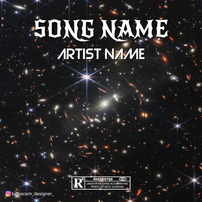 space cover art by belkacem designer Template | PosterMyWall