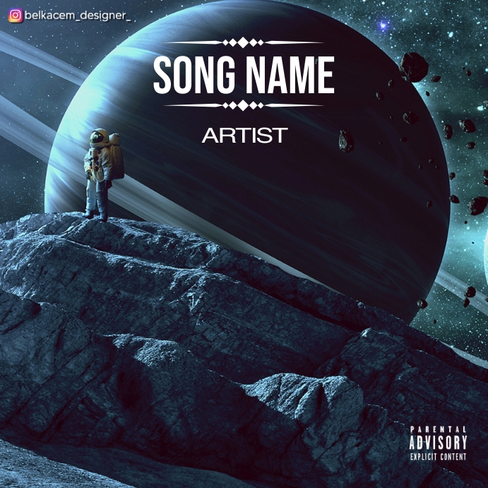 space cover art by belkacem designer Template | PosterMyWall