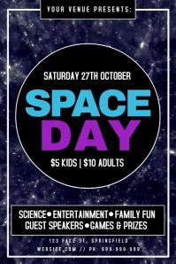 Space Day Poster Template | PosterMyWall