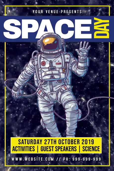Copy of Space Day Poster | PosterMyWall