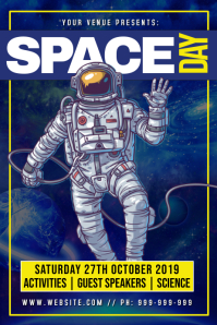 Space Day Poster Template | PosterMyWall