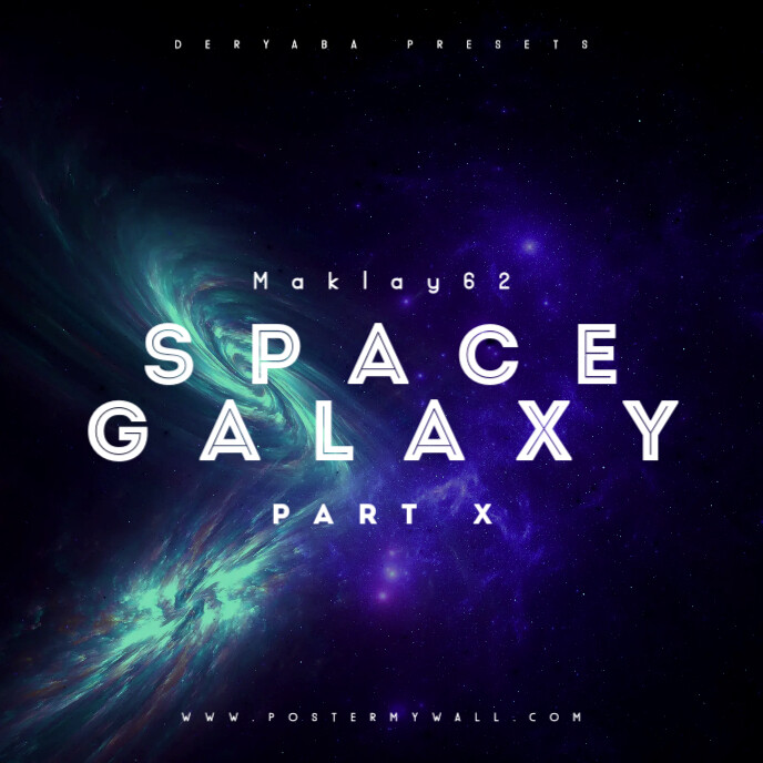 Space Galaxy Cosmos 10 Music CD Cover Art Template | PosterMyWall