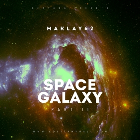 Stars Cosmos Space Dark CD Cover Music Template | PosterMyWall