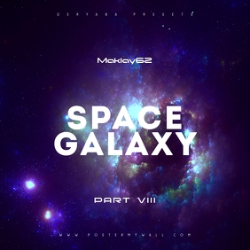 Cosmos Galaxy CD Cover Template | PosterMyWall