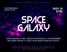 Galaxy Party Event Flyer template | PosterMyWall