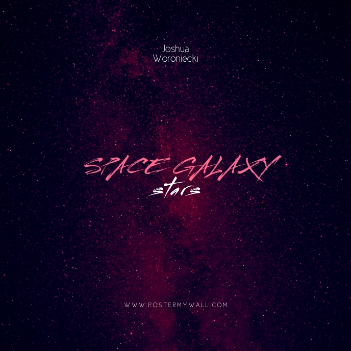 Space Galaxy Stars Album CD Cover Music Template | PosterMyWall