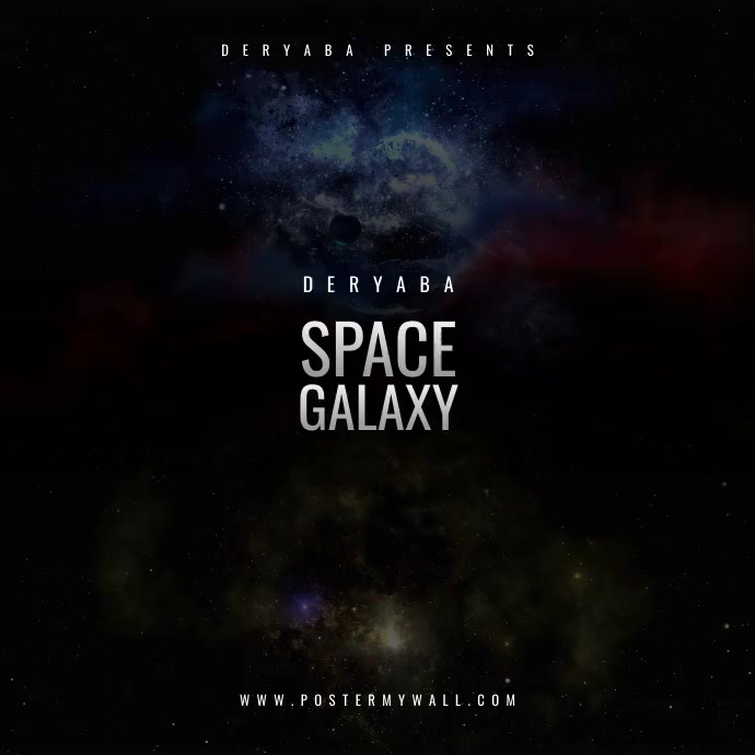 Space Galaxy Stars Video Album CD Cover Template | PosterMyWall