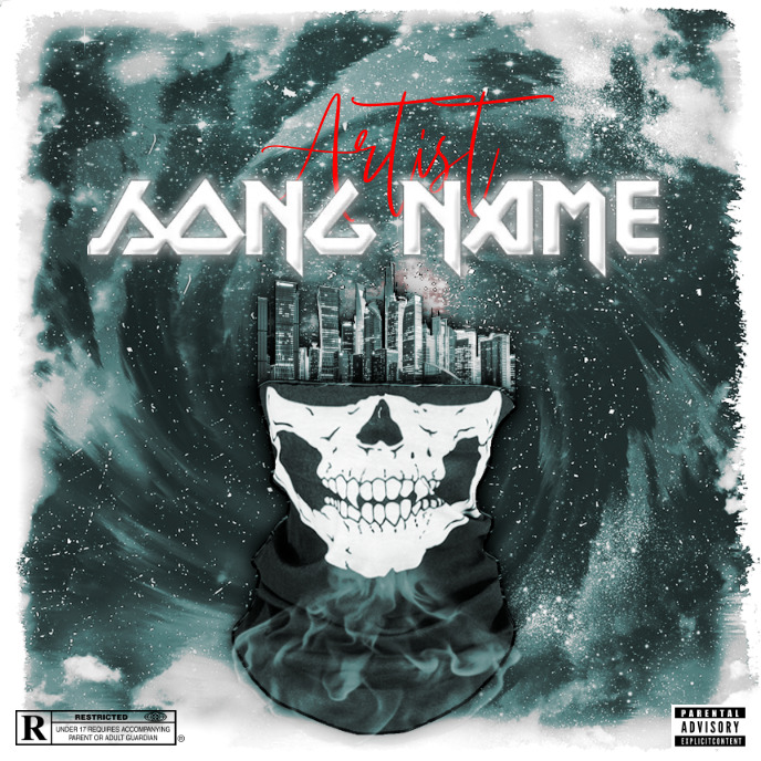 Plantilla de Space Man Portada álbum Trampa Mixtape Rap | PosterMyWall