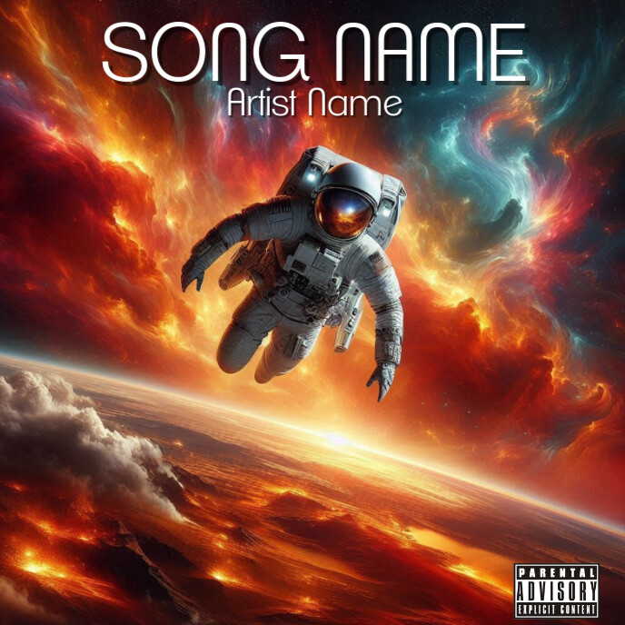Space mixtape cover Template | PosterMyWall