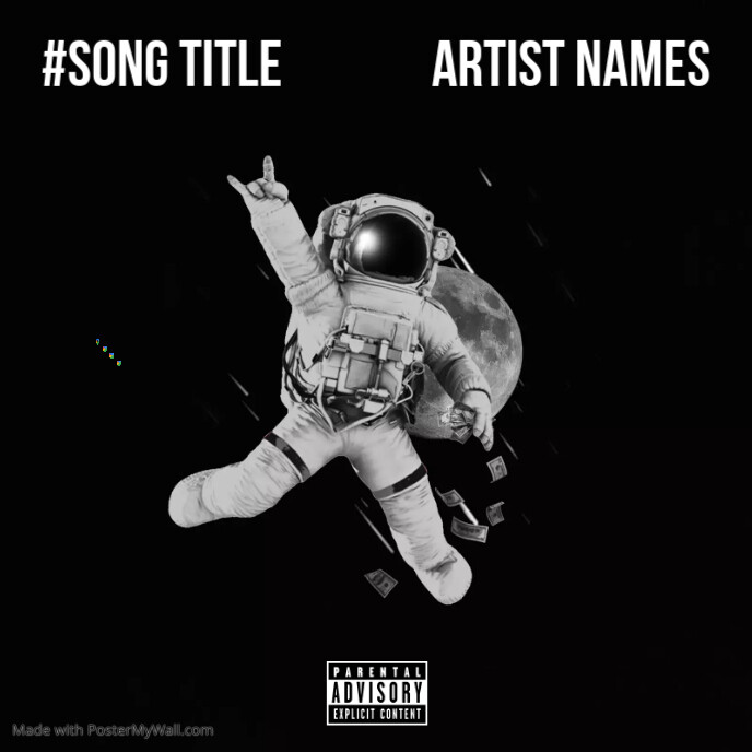 Space Oddity - Single Mixtape Song EP Album C Template | PosterMyWall