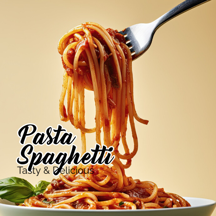 Spaghetti pasta Template | PosterMyWall