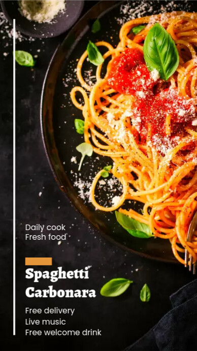 spaghetti template | PosterMyWall