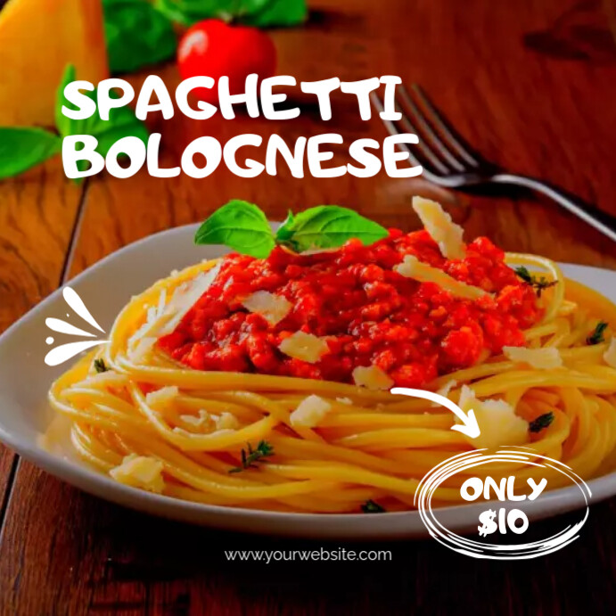 spaghetti template | PosterMyWall