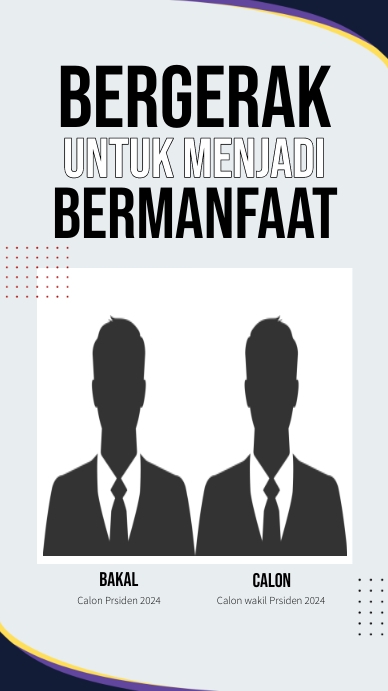 spanduk calon presiden Template | PosterMyWall