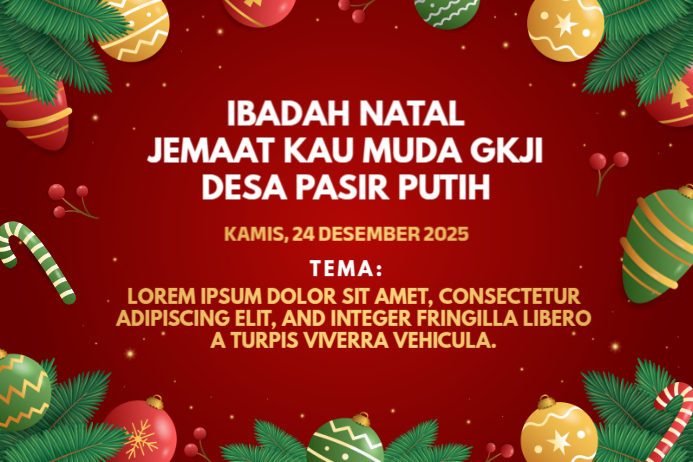 spanduk natal Template | PosterMyWall