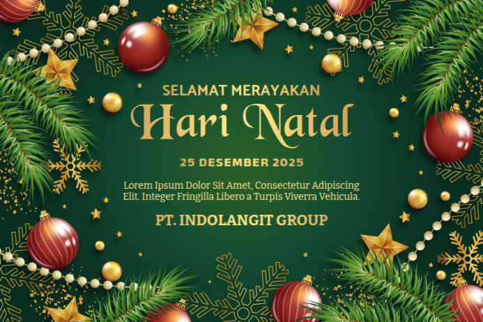 spanduk natal Template | PosterMyWall