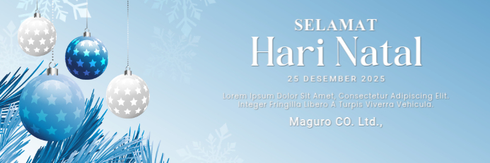 spanduk natal Template | PosterMyWall