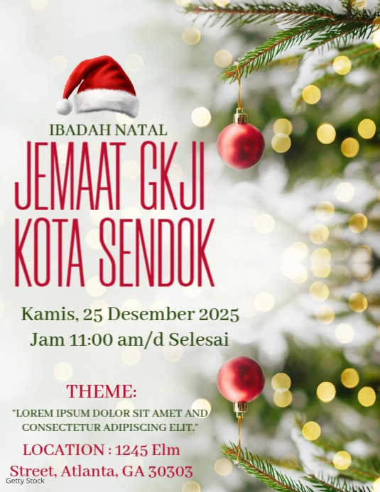 spanduk natal Template | PosterMyWall