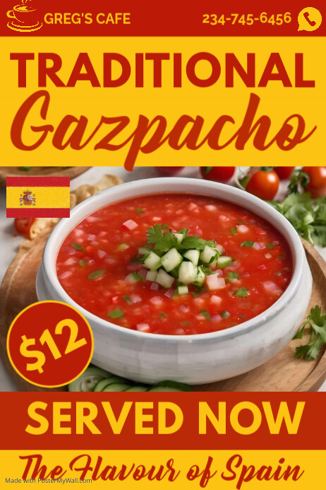 Copy of Spanish Restaurant Ad | PosterMyWall