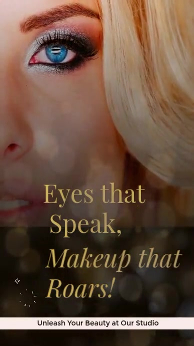 Copy of Sparkle & Shine: Eye Makeup Studio Ad | PosterMyWall