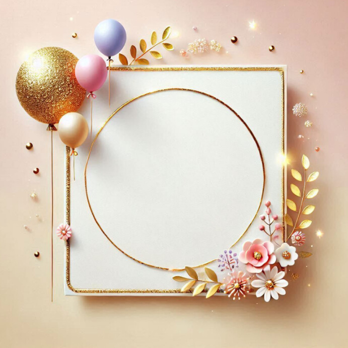 Sparkling frame design Template | PosterMyWall