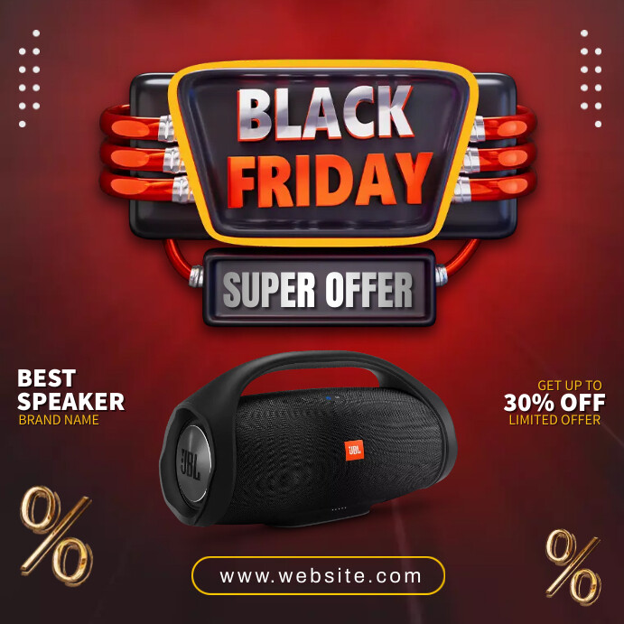 Speaker Ads Template | PosterMyWall