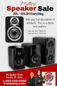 Customizable Design Templates for Speaker | PosterMyWall