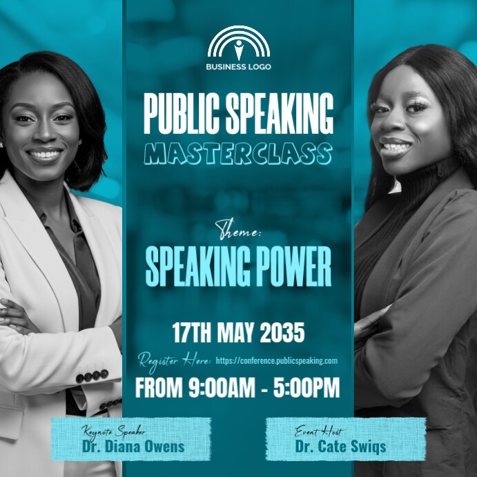 Copy of Speaking Public design Instagram post | PosterMyWall