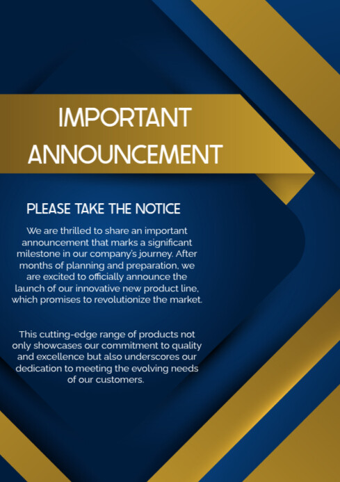 Special announcement Template | PosterMyWall