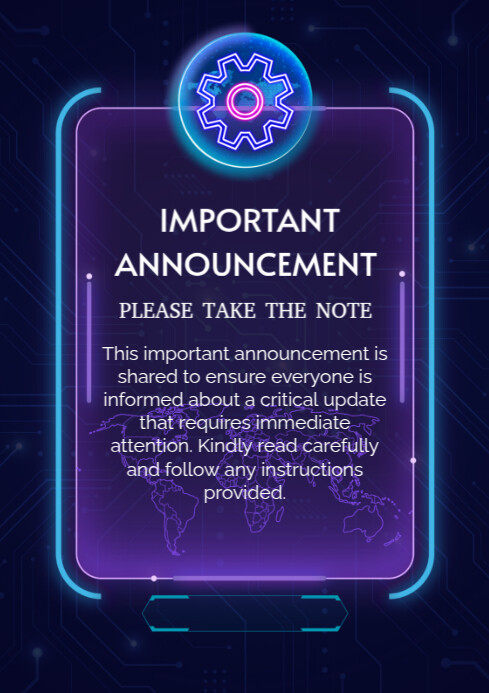 Special announcement Template | PosterMyWall