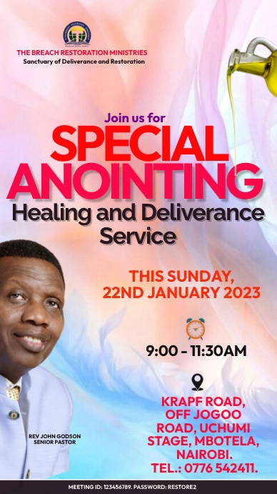 special anointing Sunday Template | PosterMyWall