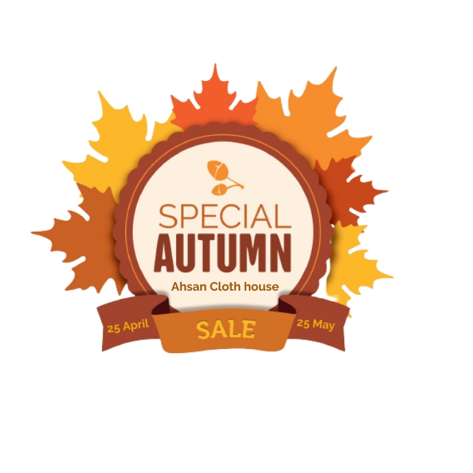 Special autumn / fall sale Template | PosterMyWall