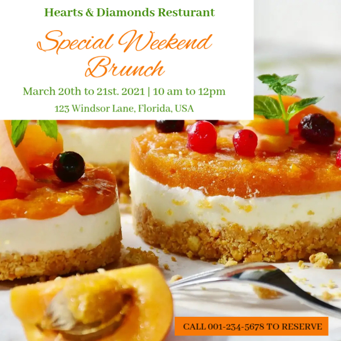 Special Brunch Weekend Template | PosterMyWall