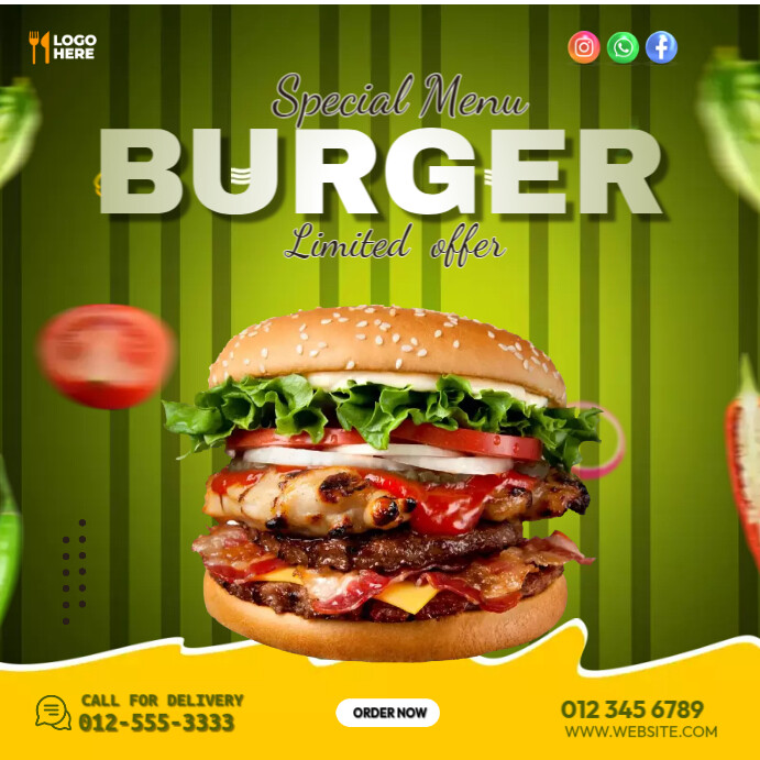 Copy of Special Burger Ads | PosterMyWall