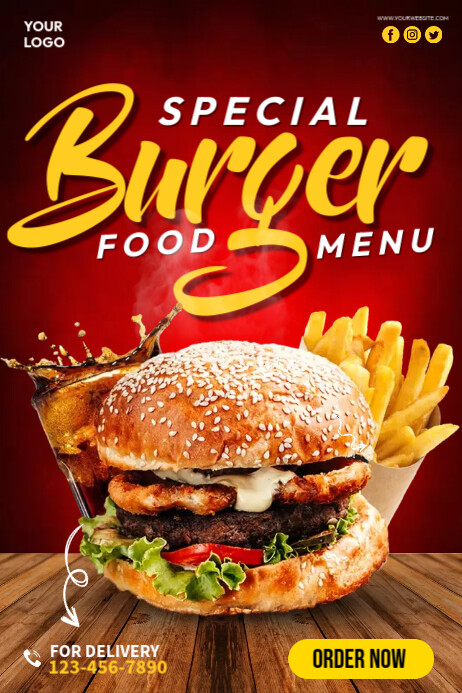 Copy of Special Burger Ads | PosterMyWall
