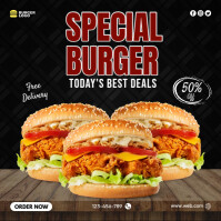 Special Burger Menu Template | PosterMyWall