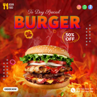 Special Burger Sale Template | PosterMyWall