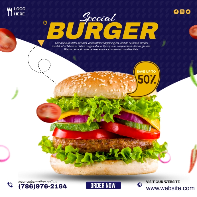 Copy of Special Burger Banner | PosterMyWall