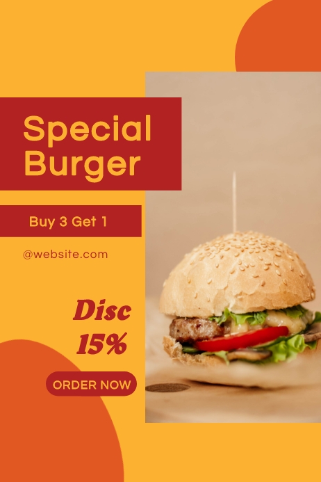 Special Burger Banner Template | PosterMyWall