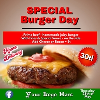 Special Burger Promo Template | PosterMyWall
