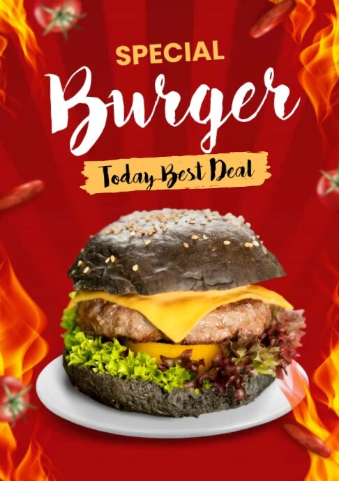 Special Burger Deals เทมเพลต | PosterMyWall