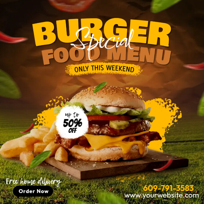 Plantilla de Special Burger | PosterMyWall