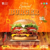 Special Burger Menu Template | PosterMyWall
