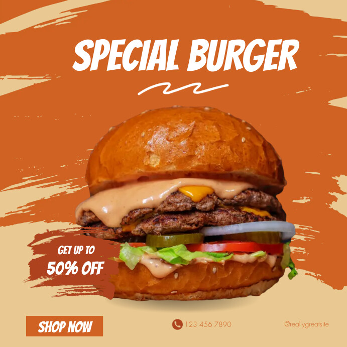 Modèle special burger menu | PosterMyWall