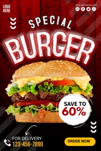 Special Burger Menu Template | PosterMyWall