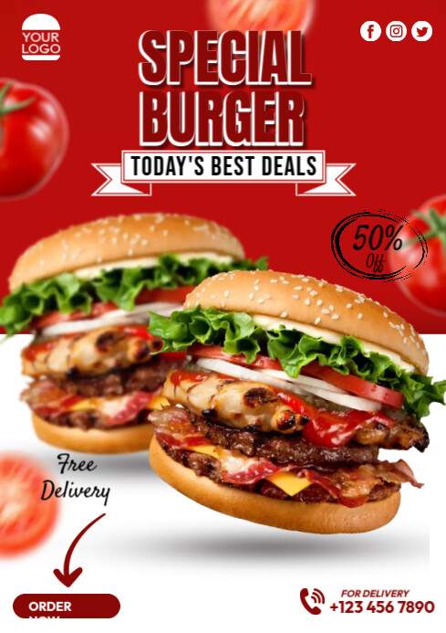 Copy of Special Burger Menu | PosterMyWall