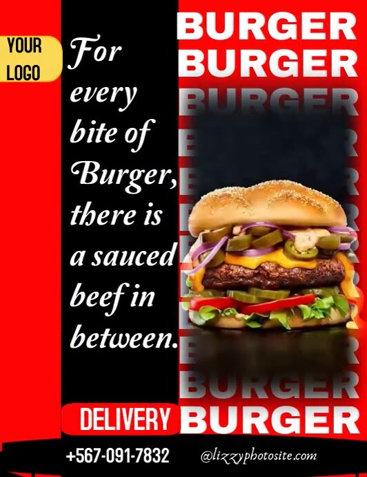 Special burger menu template | PosterMyWall