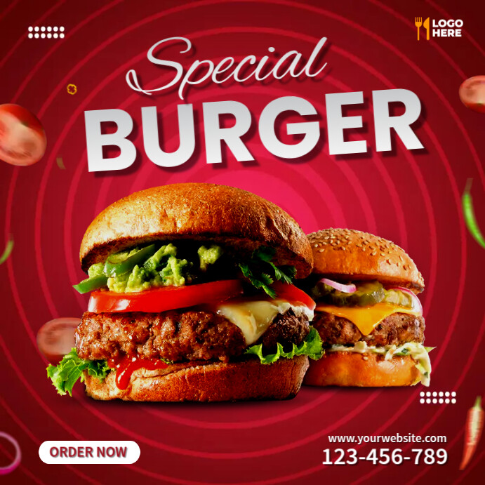 Special Burger Template | PosterMyWall